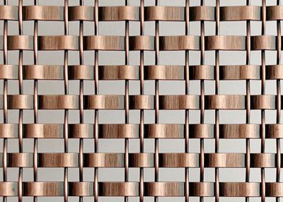 China 304 Stainless Steel Antique Copper Decorative Woven Wire Mesh For Indoor Partition for sale