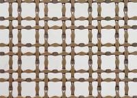 China AISI 316 Bronze Stainless Steel Antique Brass Lock Crimp Wire Mesh For Partitions for sale