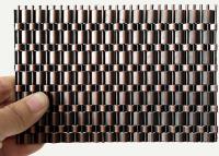 China Antique Brass SS304 Decorative Lock Crimp Woven Wire For Elevator Wall for sale