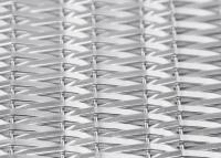 China Stainless Steel Rigid Woven Wire Mesh Panels 4.8mm For Elevator Cladding for sale