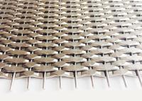 China SS304 SS316 Cladding Metal Mesh 3.5mm Thickness Decorative Woven Mesh for sale