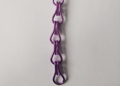 China ISO9000 Decorative 2.0mm Chain Link Door Fly Curtain Erosion Resistant for sale