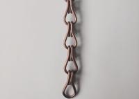 China Brown 1.5mm Light Weight Aluminium Fly Screen Chains Decorative Assorted Colors for sale