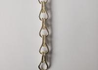 China Architectural Anodized 1.5mm Metal Chain Link Door Curtain Antirust for sale