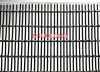 China Black Color Glass Laminated Wire Mesh Flexible For Partition for sale
