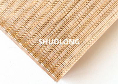China Fine Bronze Decorative Architectural Mesh For Laminated Glass for sale