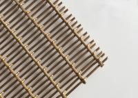 China Bronze Color Flexible Metal Mesh Fabric PVD Coating For Wall Coverings for sale