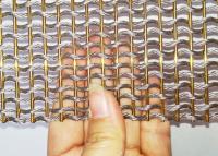 China Gold Color Flexible Stainless Steel Metal Mesh Fabric For Room Divider for sale