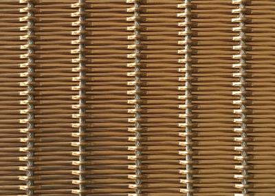 China Copper Color Flexible Metal Mesh Fabric Stainless Steel For Wall Coverings for sale