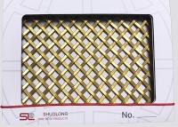China Gold Color Architectural Metal Mesh Stainless Steel 0.5m-2.0m Width for sale