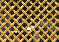 China Light Brass Color Fireproof Decorative Architectural Woven Mesh For Hall Screen Parition for sale