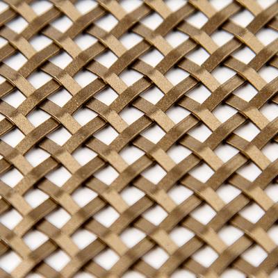China Aluminum Brass Decorative Woven Wire Mesh Durable Anodizing for sale