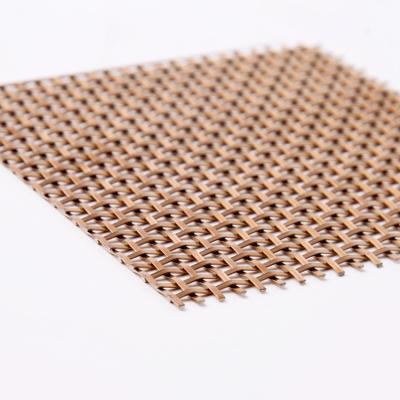 China Aluminum Plain Weave Decorative Copper Mesh Durable In Space Dividers for sale