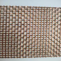 China Exquisite Brass Interior Metal Mesh For Room Divider Design for sale
