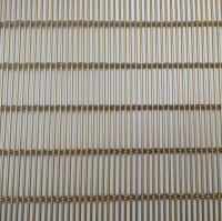 China Decorative Woven Wire Flexible Metal Mesh Fabric Powder Coating For Curtains for sale