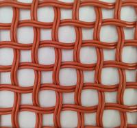 China Orange 5mm Architectural Stainless Steel Wire Mesh Width 0.6m-2.4m for sale