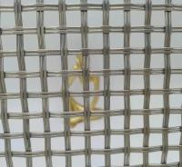 China Silver 1.2mm Architectural Woven Wire Mesh Superior Security Fencing Solution for sale