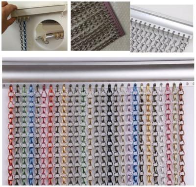 China Decorative Metal 2.0mm Chain Link Fly Screen As Custom Ceiling for sale