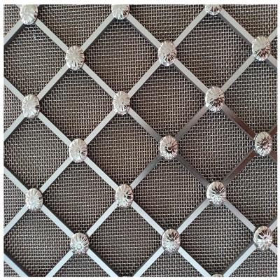 China Polished Twill Weave Decorative Wire Mesh Grilles Eco Friendly for sale