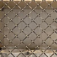 China Eco Friendly Decorative Wire Mesh Grilles Thickness 0.5-2mm In Silver for sale