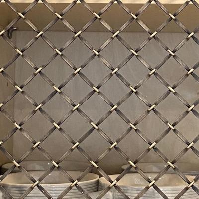 China Eco Friendly Decorative Wire Mesh Grilles Thickness 0.5-2mm In Silver for sale