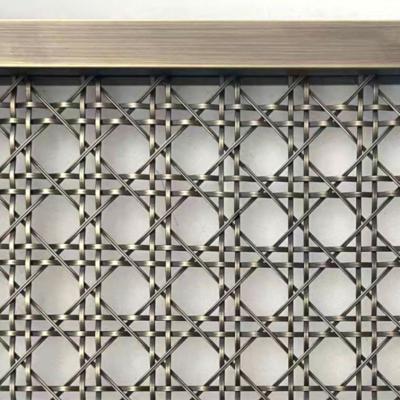 China Square Hole Shape Decorative Wire Mesh Grilles Eco Friendly 30m for sale