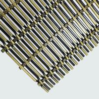 China Polished Decorative Mesh Grilles 30m Length With Square Hole Shape for sale
