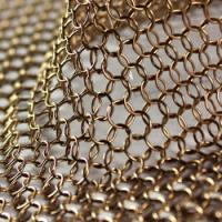 China SHUOLONG Metal Mesh Curtain Stainless Steel Ring Mesh Metal Mesh Fabric Aesthetic for sale