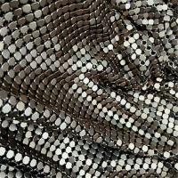 China Flame Retardant ODM Flexible Metal Mesh Indoor And Outdoor Metal Sequin Fabric for sale