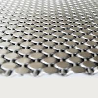 China Plain Weave Stainless Steel Architectural Mesh for Gold Decoration 0.5m 2.0m Width for sale