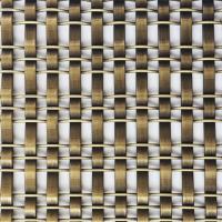 China Stunning Bronze Decorative Wire Mesh For Art Installations Furniture Decorative Metal Mesh Kitchen Cabin for sale