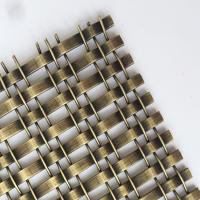 China Stunning Bronze Decorative Wire Mesh For Art Installations Furniture Decorative Metal Mesh Kitchen Cabin for sale
