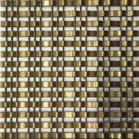 China Stunning Bronze Decorative Wire Mesh For Art Installations Furniture Decorative Metal Mesh Kitchen Cabin for sale