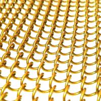 China 9mm Wire Pitch Metal Coil Drapery For Customized Width Requirements for sale