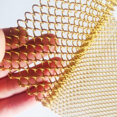 China 9mm Wire Pitch Metal Coil Drapery For Customized Width Requirements for sale
