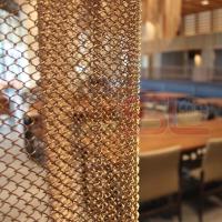 China 9mm Wire Pitch Metal Coil Drapery For Customized Width Requirements for sale