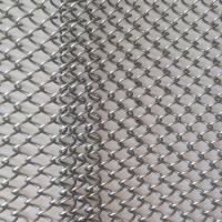 China Interior Decoration 80% Open Area Metal Coil Drapery With Customized Length And 9mm Wire Pitch ISO9001 Certification for sale