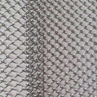 China Interior Decoration 80% Open Area Metal Coil Drapery With Customized Length And 9mm Wire Pitch ISO9001 Certification for sale