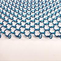 China Indoor Partition Decorative Metal Roller Shutter 70mm Mesh 5mm Aperture Spray Paint for sale