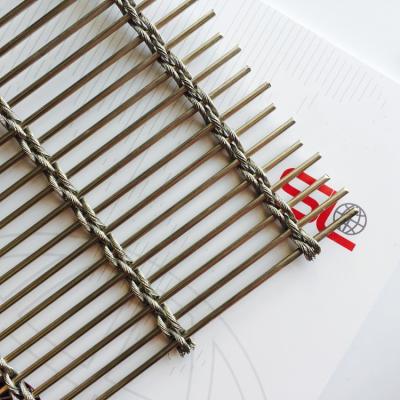 China Customizable Architectural Woven Wire Mesh / Stainless Steel Woven Wire Mesh for Facades for sale