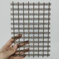 China Corrosion Resistant Bronze Stainless Steel Woven Wire Mesh For Cabinetry for sale