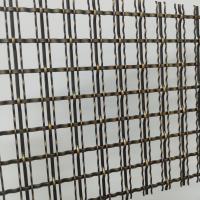 China Corrosion Resistant Bronze Stainless Steel Woven Wire Mesh For Cabinetry for sale