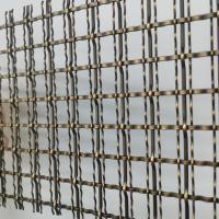 China Corrosion Resistant Bronze Stainless Steel Woven Wire Mesh For Cabinetry for sale