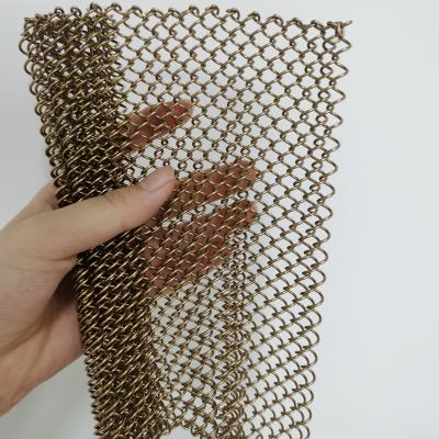 China Durable Architectural Woven Wire Mesh Innovative Acoustic Baffle Curtains And Ceiling for sale