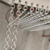 China Measures 90x210cm Chain Link Wire Mesh Curtain Size  for Commercial Security Barriers for sale