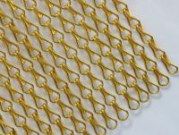 China Measures 90x210cm Chain Link Wire Mesh Curtain Size  for Commercial Security Barriers for sale