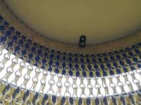 China Measures 90x210cm Chain Link Wire Mesh Curtain Size  for Commercial Security Barriers for sale