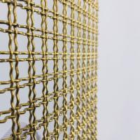 China Customizable Brass Metal Mesh For Hard Decoration In Partition Cabinet Areas Offering Style And Durability for sale