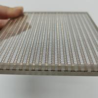 China Gold Glass Laminated Wire Mesh 10-100 Mesh For Various Applications for sale