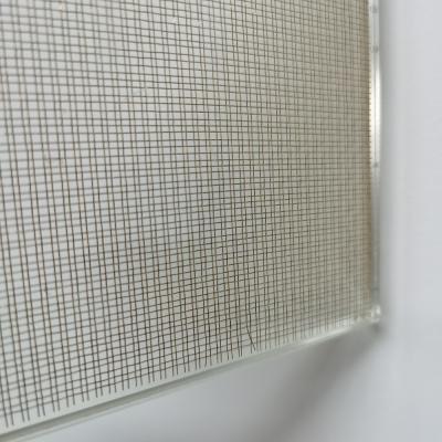 China Transparent Stainless Steel Wire Mesh Laminated Glass High Tensile Strength for sale